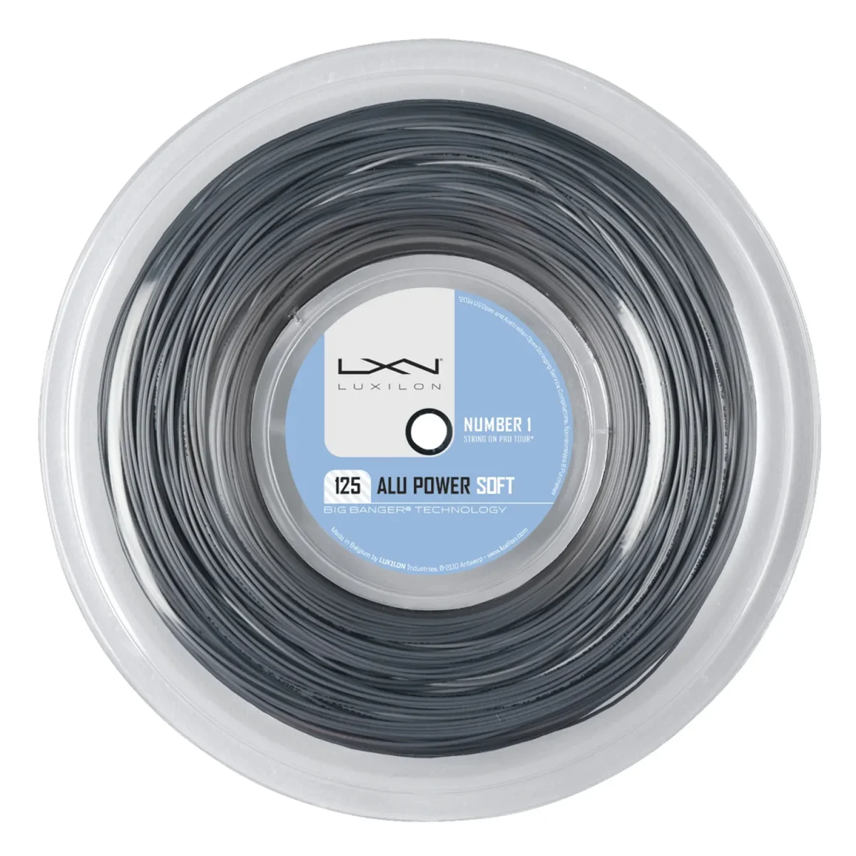 LUXILON Tennis string Alu Power Soft Silver 12.2m